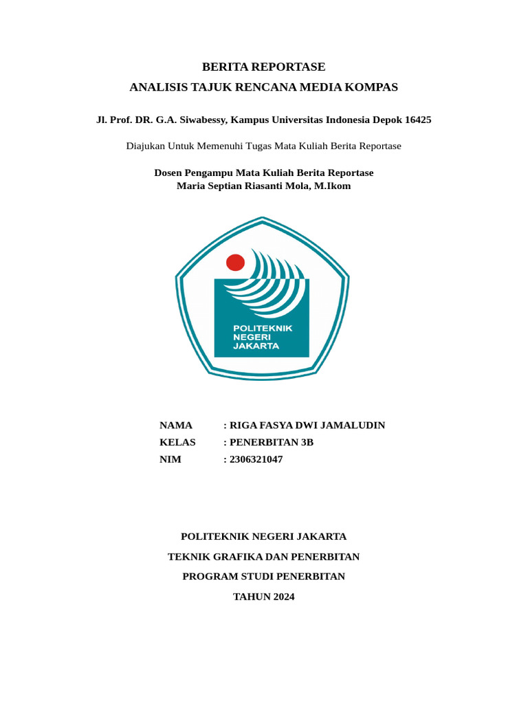 Analisis Tajuk Rencana | PDF