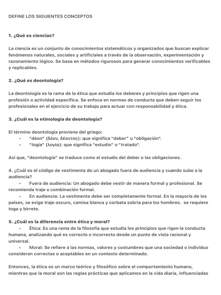 Define Los Siguientes Conceptos | PDF