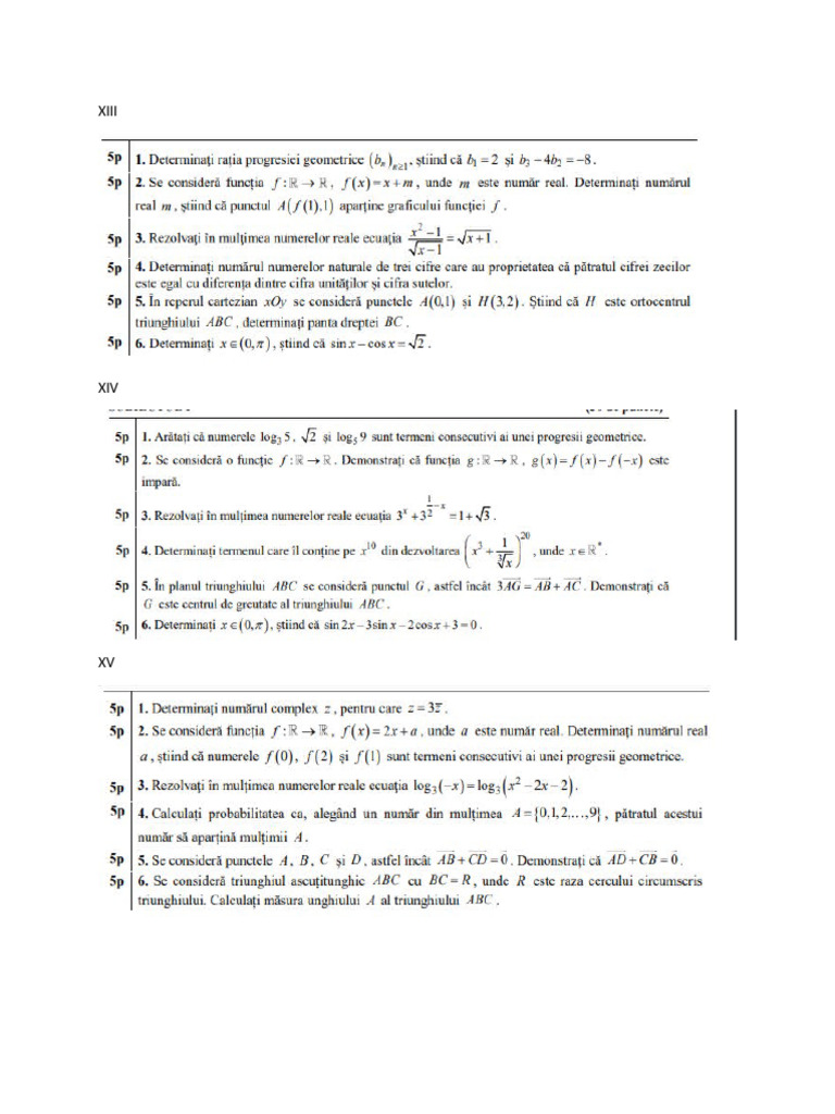 Clasa A X - A Fisa 3 | PDF