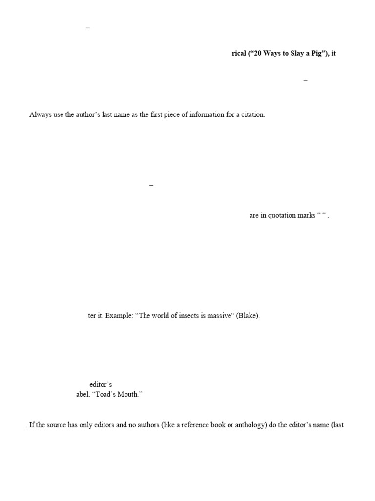MLA Citation Guide for Sources | PDF | Citation | Books