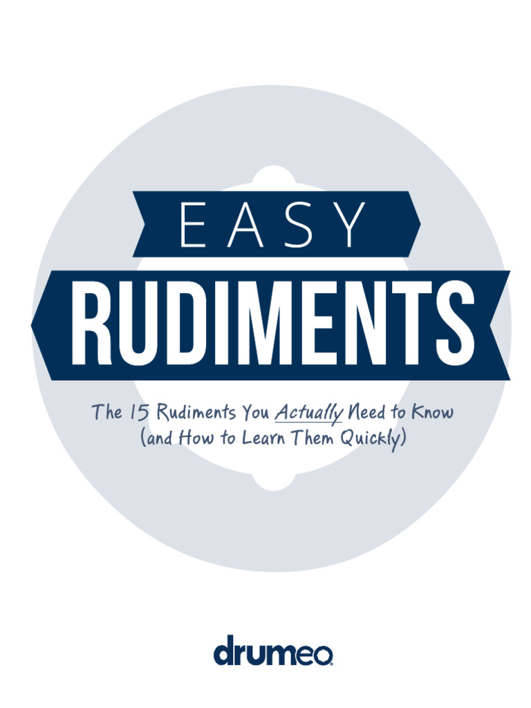 Easy Rudiments Digital Book | PDF | Drumming | Rhythm And Meter