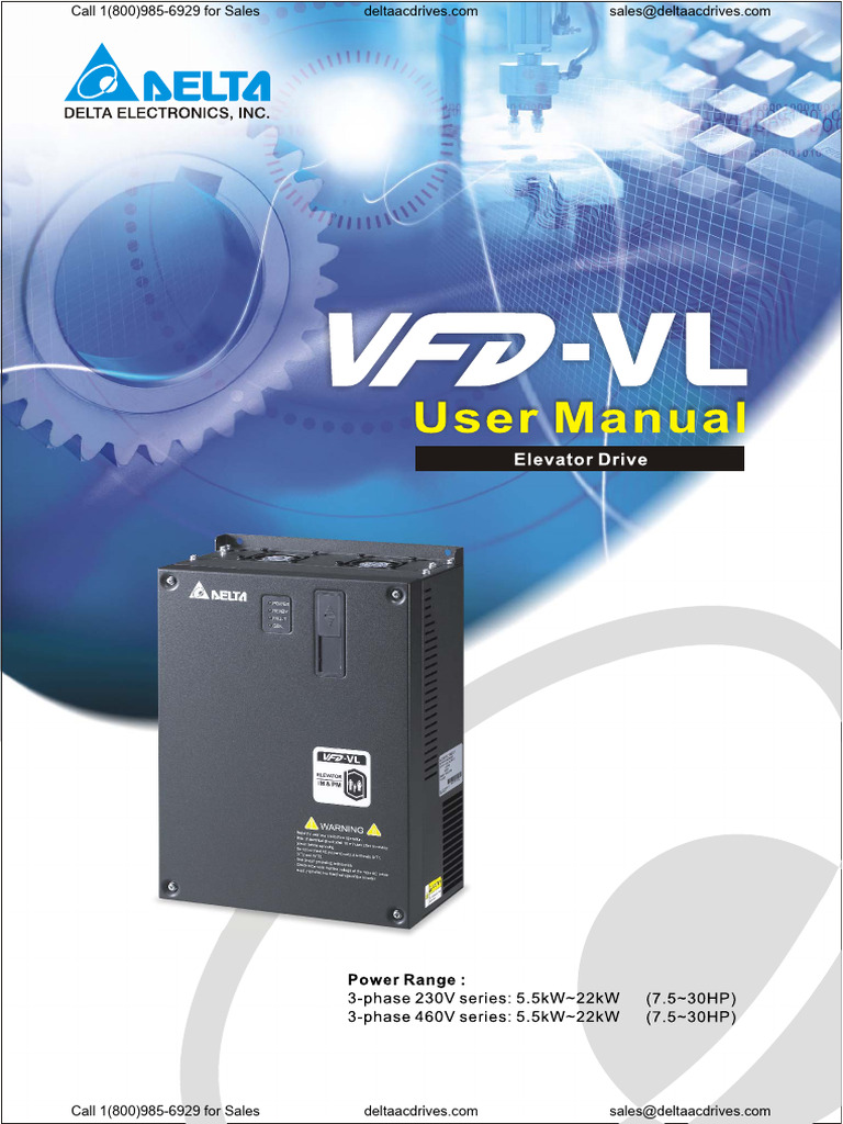 Delta-VFD-VL-User-Manual | PDF | Electric Motor | Alternating Current