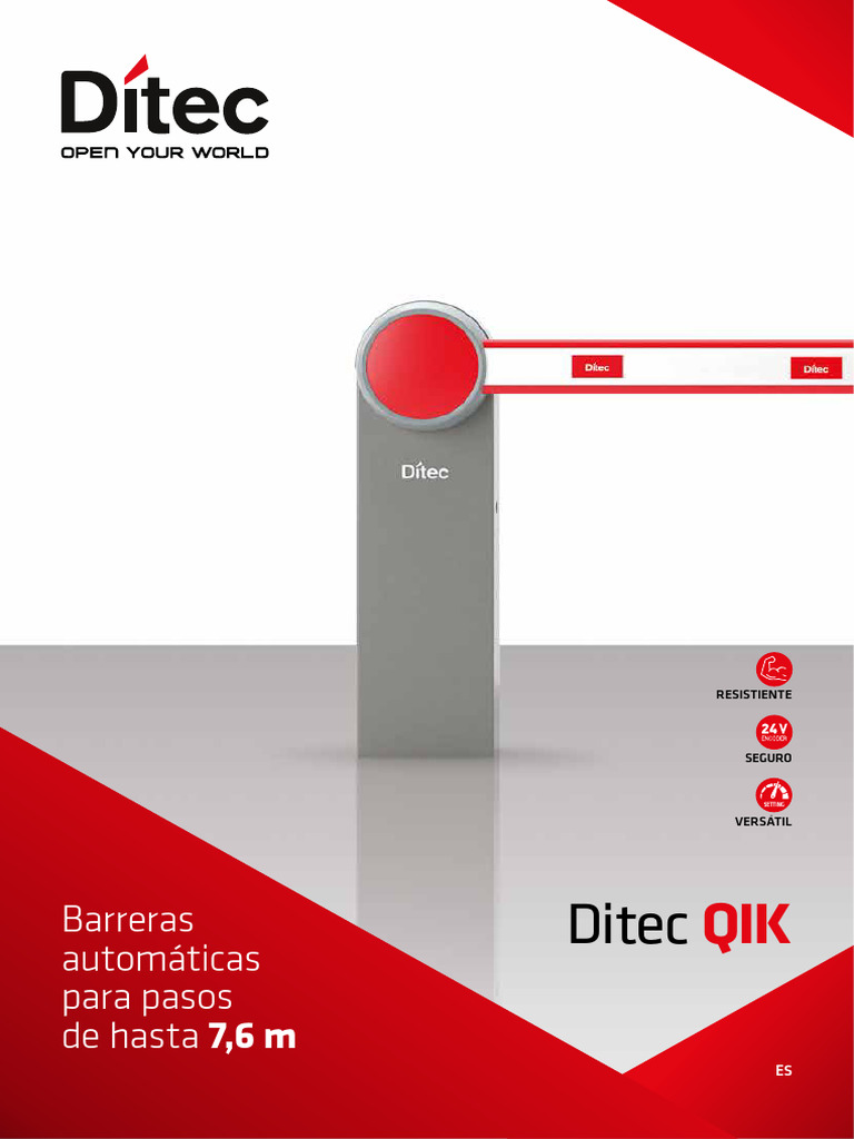 Barreras Automáticas Ditec QIK: Seguridad y Versatilidad | PDF | Diodo ...