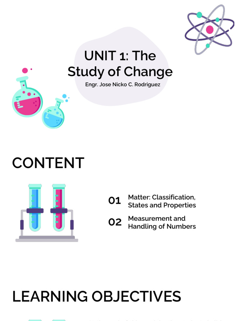 Gen Chem Unit 1 | PDF | Mole (Unit) | International System Of Units