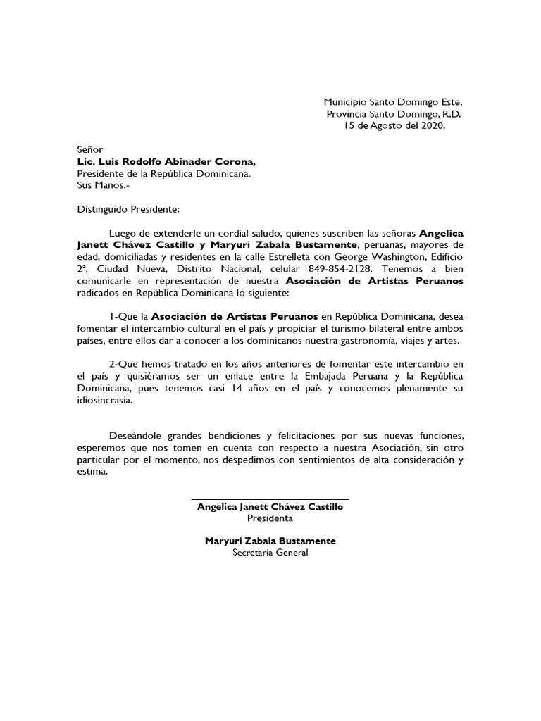 Carta Peru | PDF