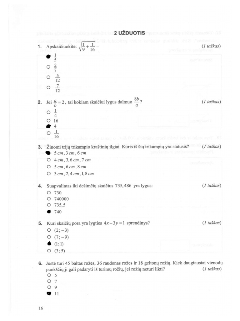 10kl - Matematika - 2-Uzduotis Deividas | PDF