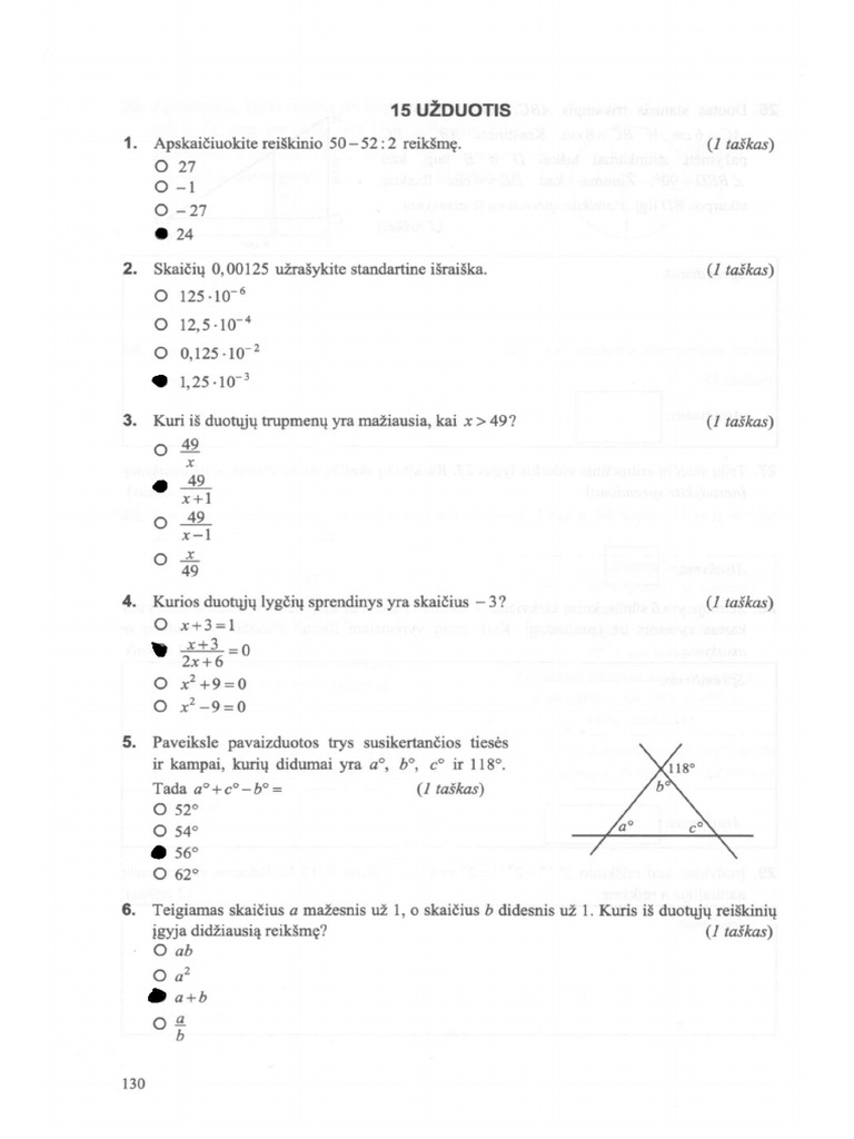 10kl Matematika 15-Uzduotis-Deividas | PDF