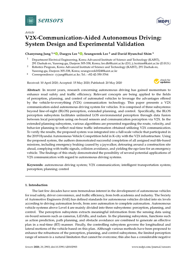 V2X-Communication-Aided Autonomous Driving: System Design and ...