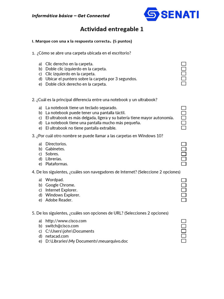 Informatica Entregable 01 | PDF