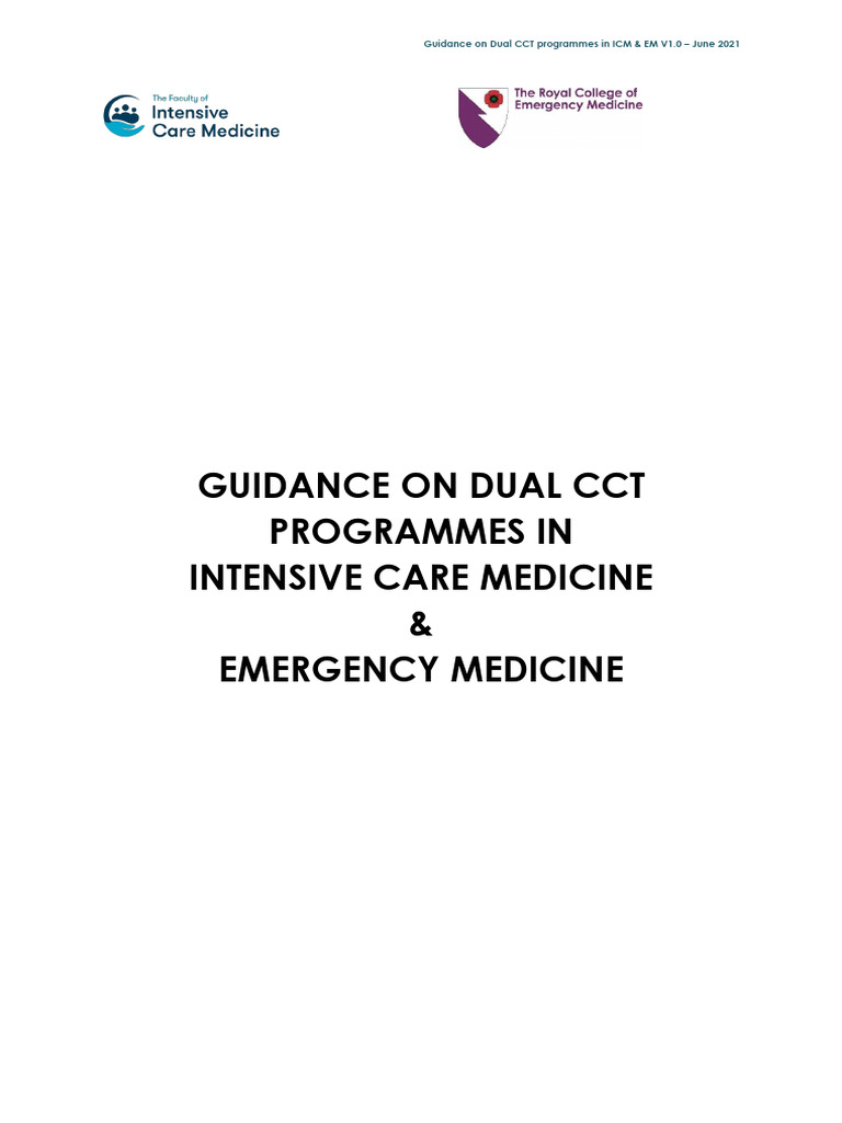 Dual CCT Training in ICM & EM Guide | PDF | Medicine | Health Care