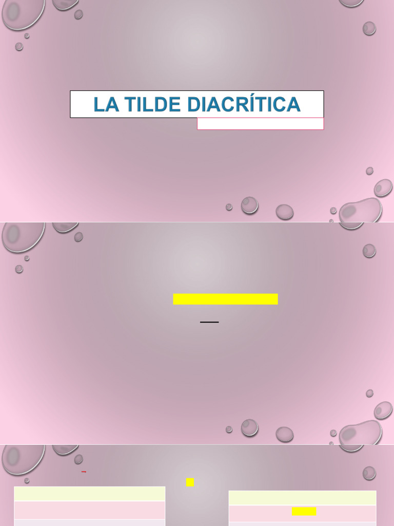 Tilde Diacrítica GC | PDF | Pronombre | Palabra