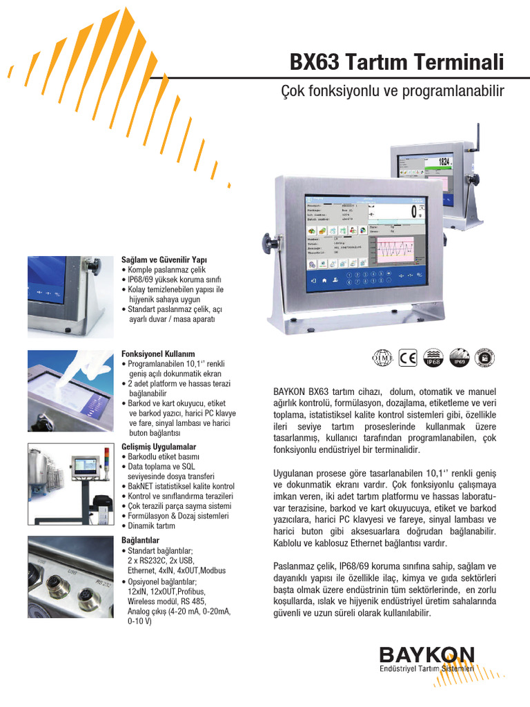 baykon-bx63-tartim-terminali-brosur | PDF