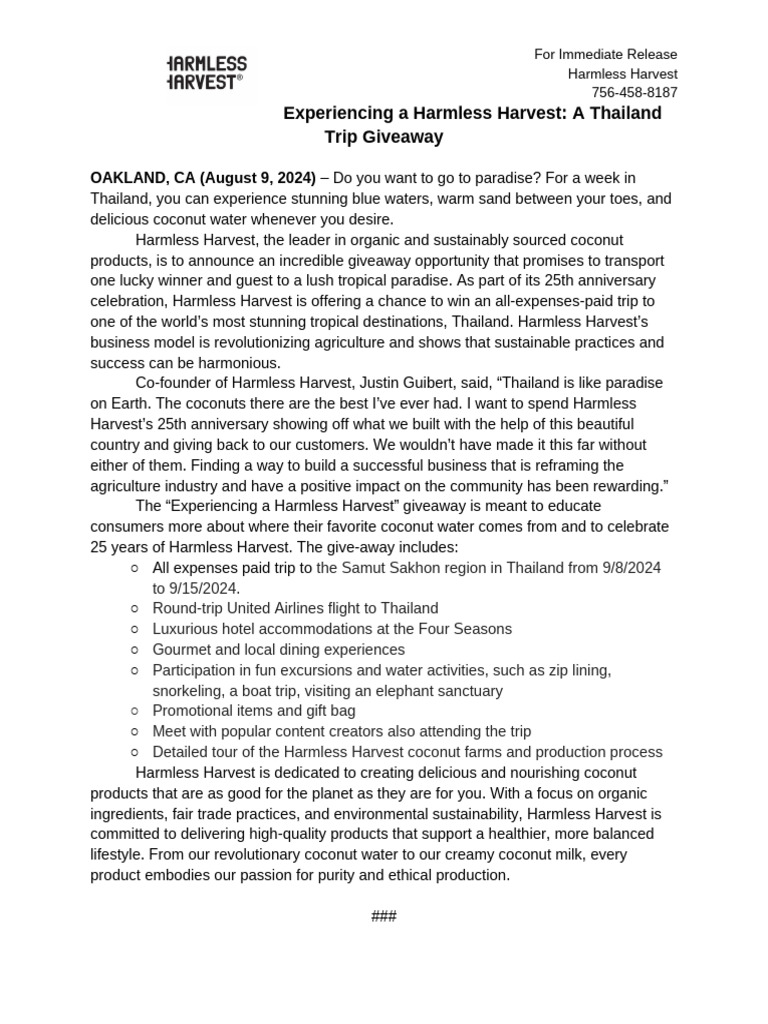 Kristina HH News Release | PDF