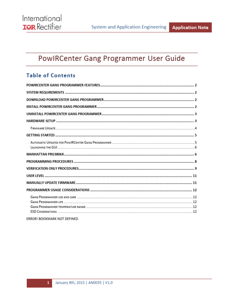 Infineon Ug Powircenter UM v01 - 00 EN | PDF | Graphical User Interfaces | Computing