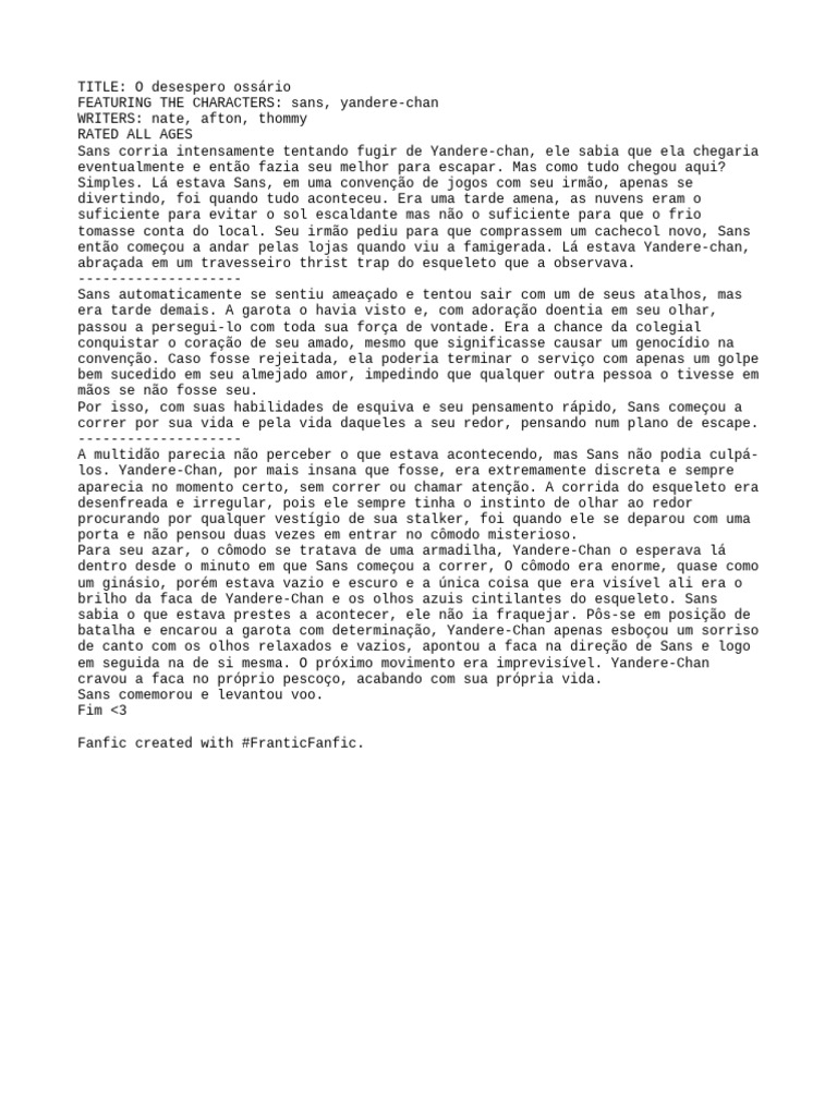 O Desespero Ossário Pdf