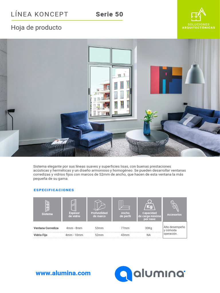 Serie 50 Linea Koncept | PDF | Ventana