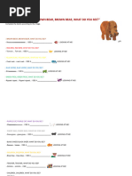 Brown Bear I SEE Pocket Chart Simple Sentences | PDF | Mystery ...