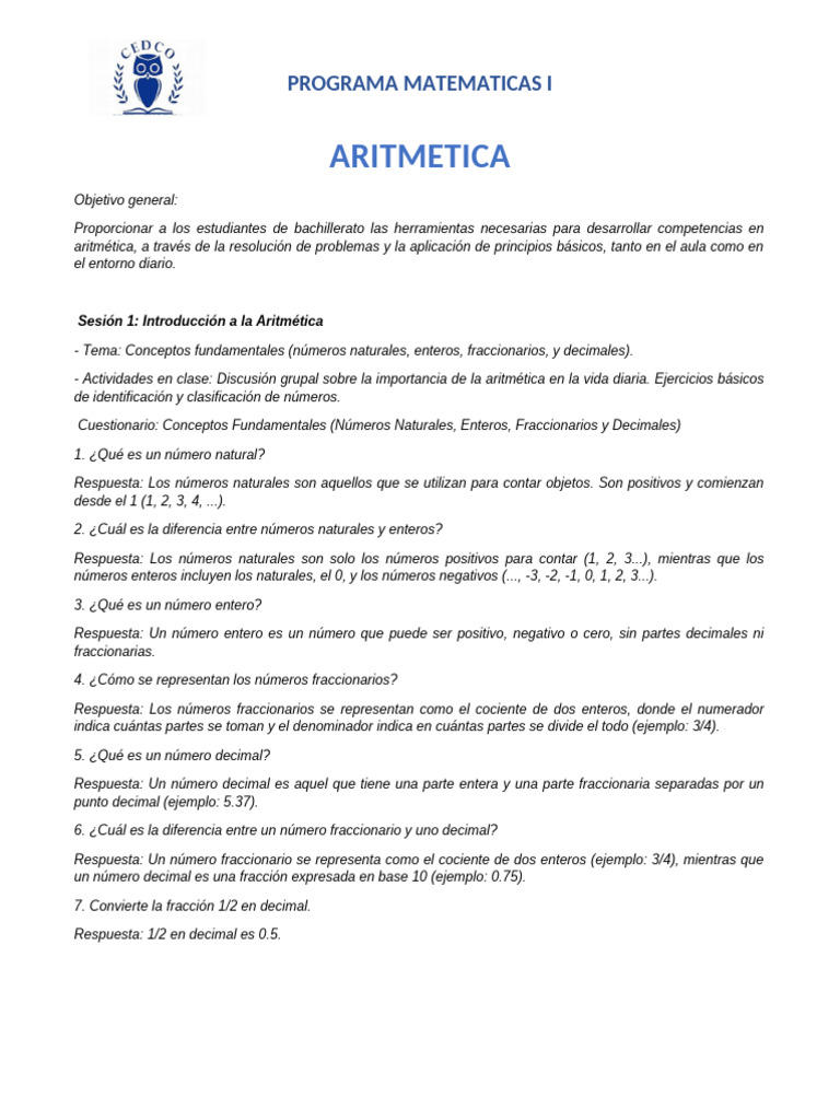 Módulo 1 MATEMATICAS | PDF | Decimal | División (Matemáticas)