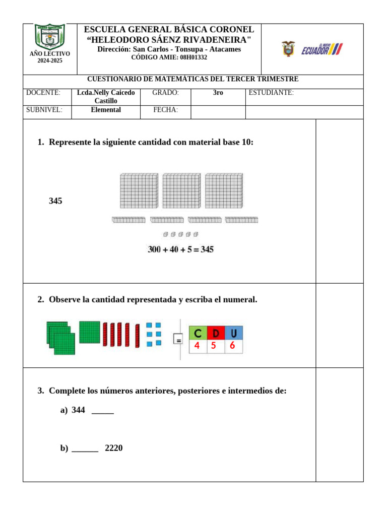 Cuestionario M 3T | PDF