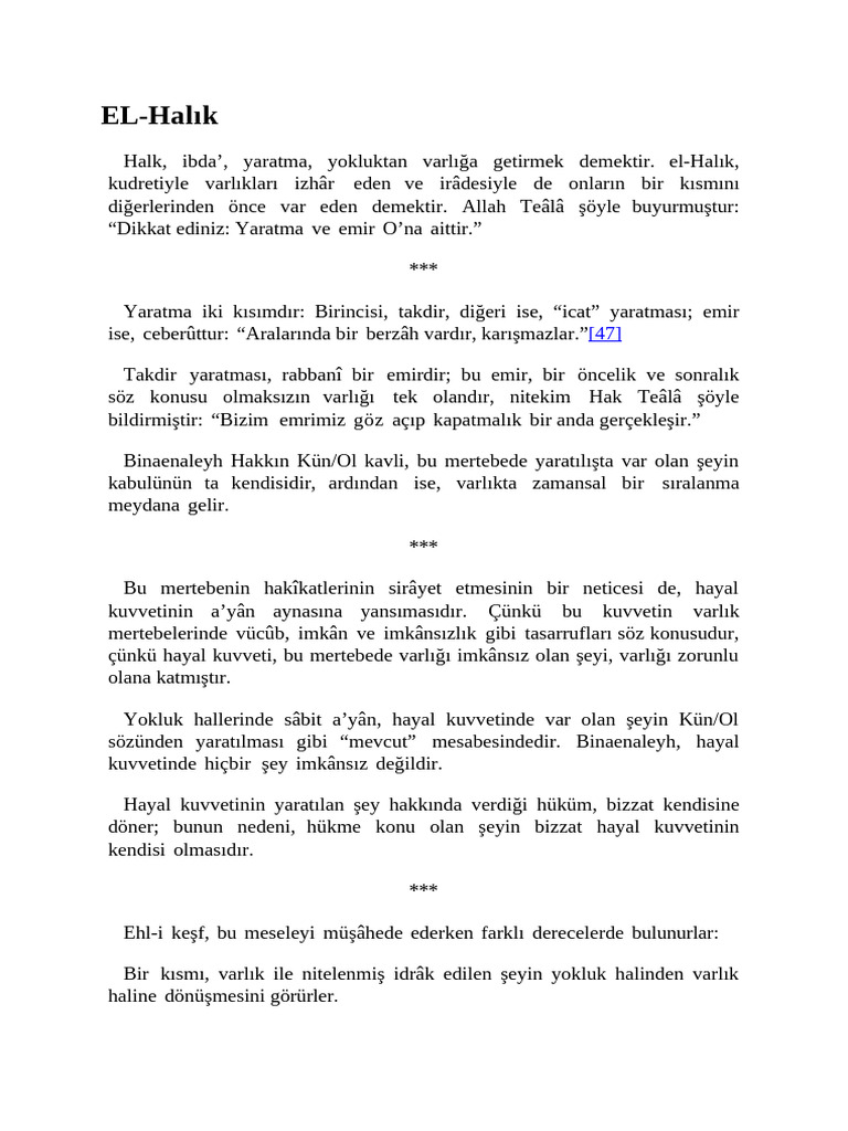 El Hali̇k | PDF