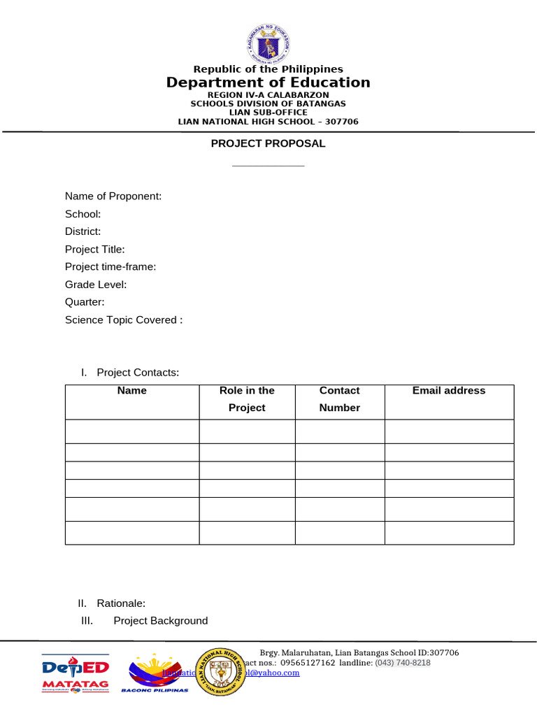 Project Proposal Matatag | PDF