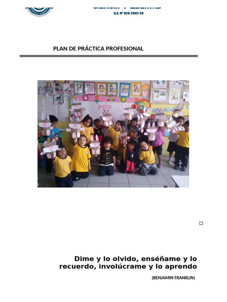 Plan de Practica - 2023-I | PDF | Evaluación | Maestros