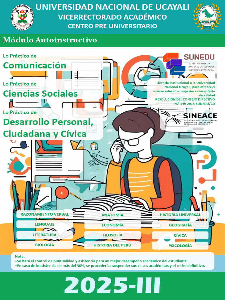 Módulo Letras - 2025-Iii | PDF | Palabra | Verbo