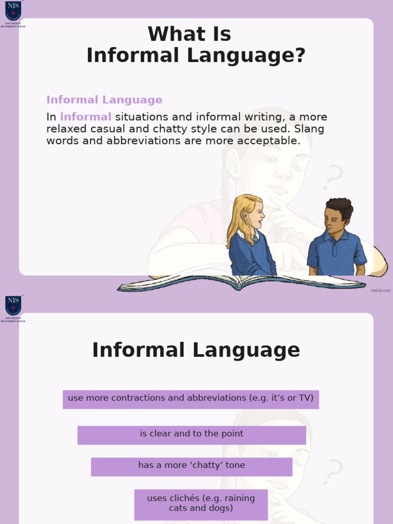 What Is Informal Language? | PDF