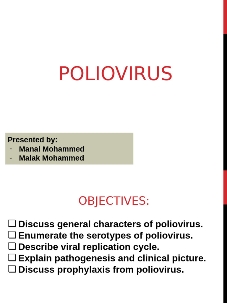 Understanding Poliovirus: Types, Effects, and Prevention | PDF ...