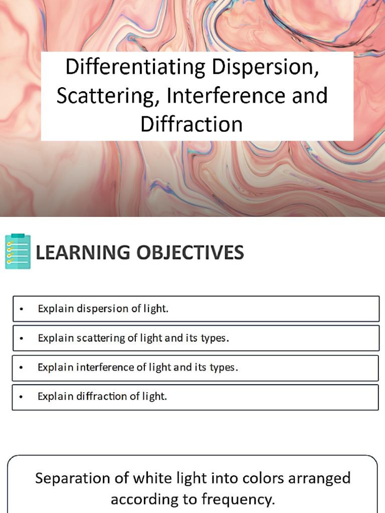 L10 - Differentiating Dispersion Scattering | PDF