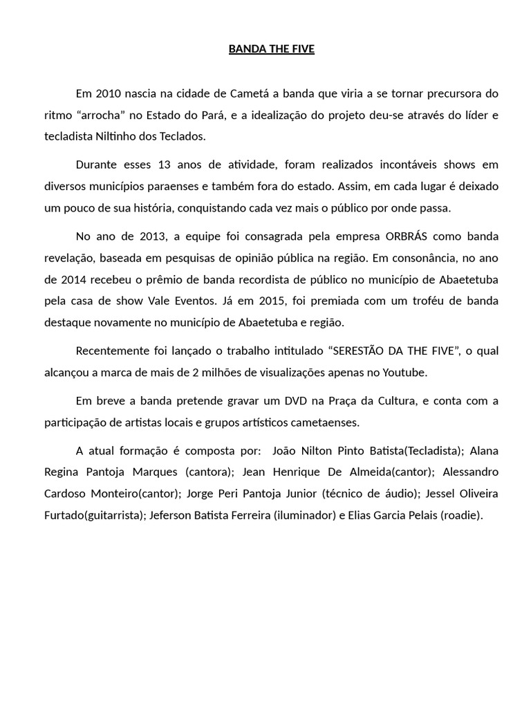 Banda The Five | PDF