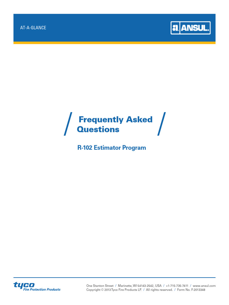 R-102 Estimator FAQs | PDF | Software | Computing