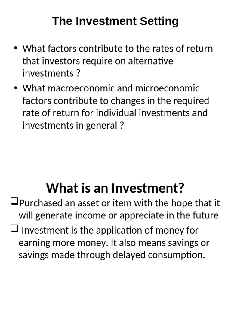 Understanding Investment Returns and Risks | PDF | Financial Risk ...