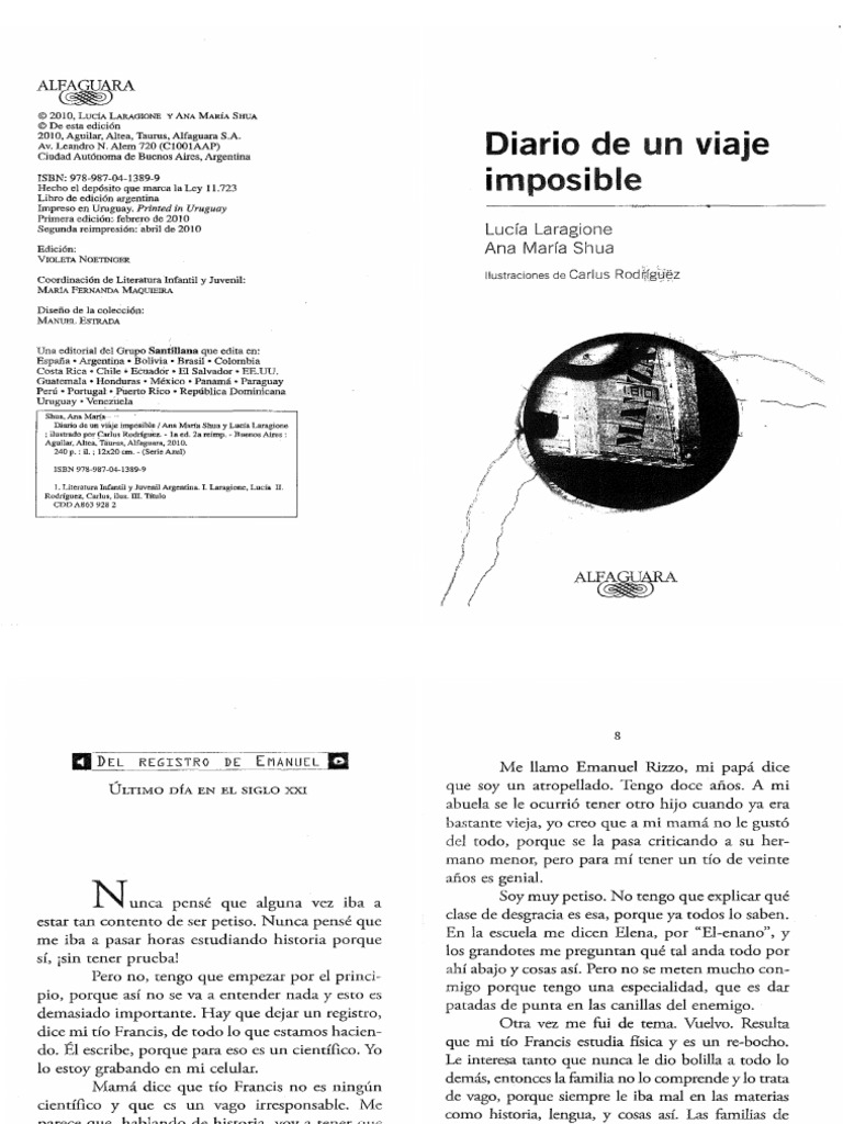 Diario de Un Viaje Imposible - 2 Por Hoja | PDF