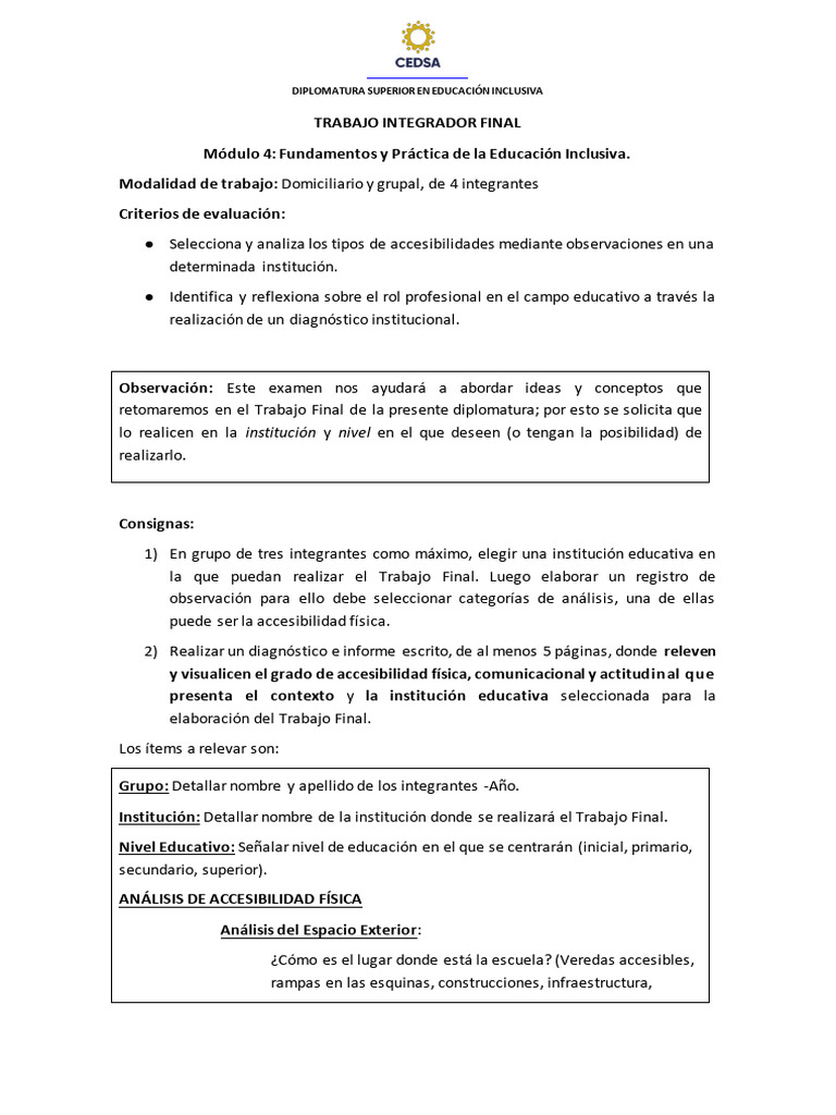 TRABAJO INTEGRADOR 4 (1) (1) (1) | PDF | Invalidez