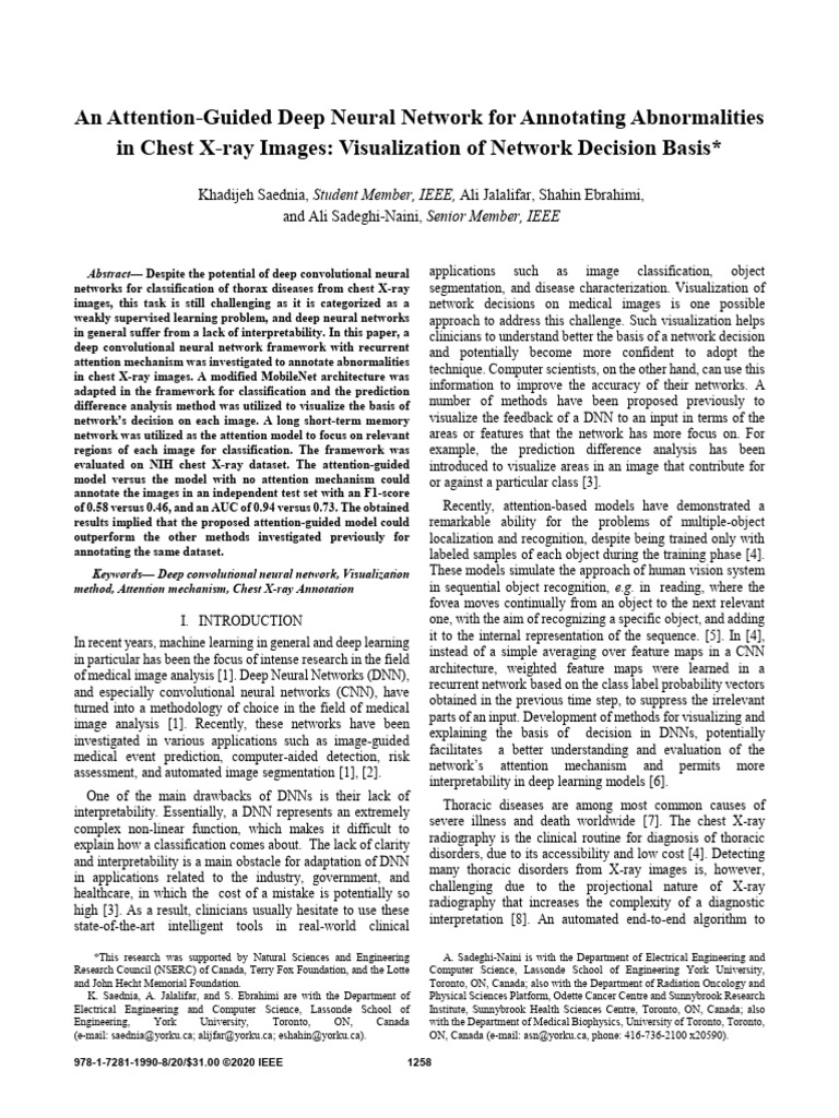 An Attention-Guided Deep Neural Network For Annotating Abnormalities in Chest X-Ray Images ...