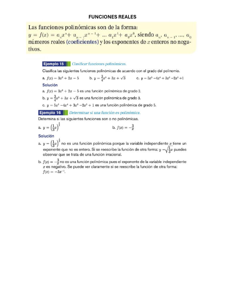 Funciones Reales | PDF