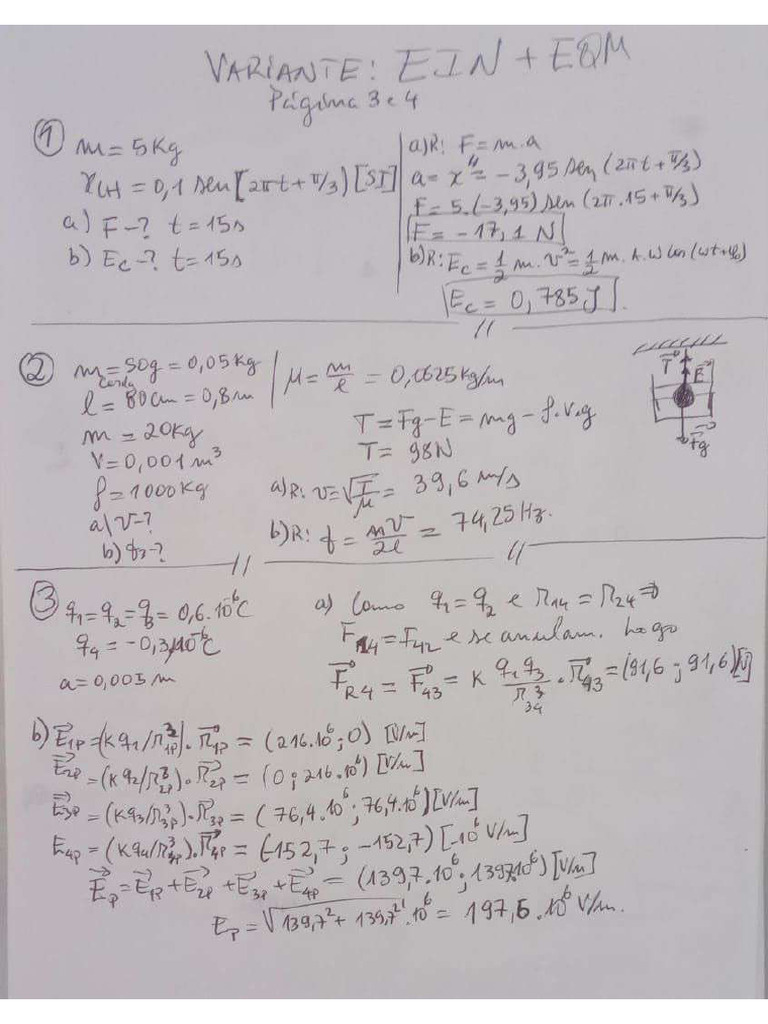 Chave Exame EIN + EQM | PDF