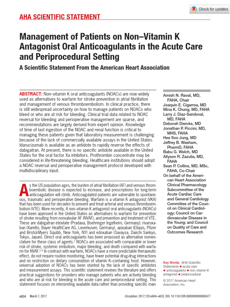 AOD | PDF | Clinical Medicine | Medical Specialties