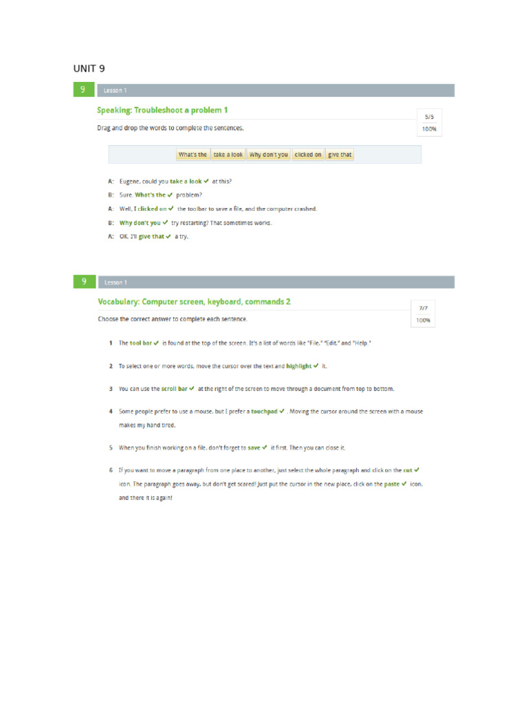 UNIT 9 Basic 10 | PDF