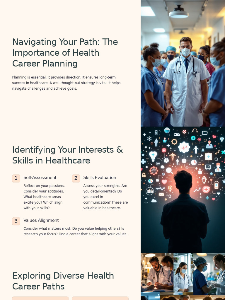 Navigating Your Path The Importance of Health Career Planning | PDF | Health Care | Mentorship
