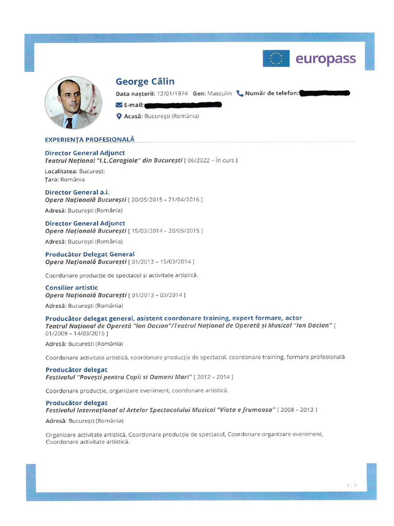 CV George - Clin 1 | PDF