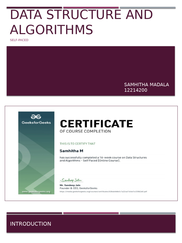 DSA PPT | PDF | Time Complexity | Queue (Abstract Data Type)