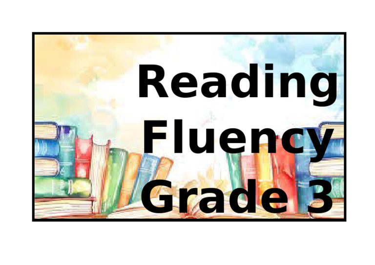 Reading Fluency Cover Page | PDF