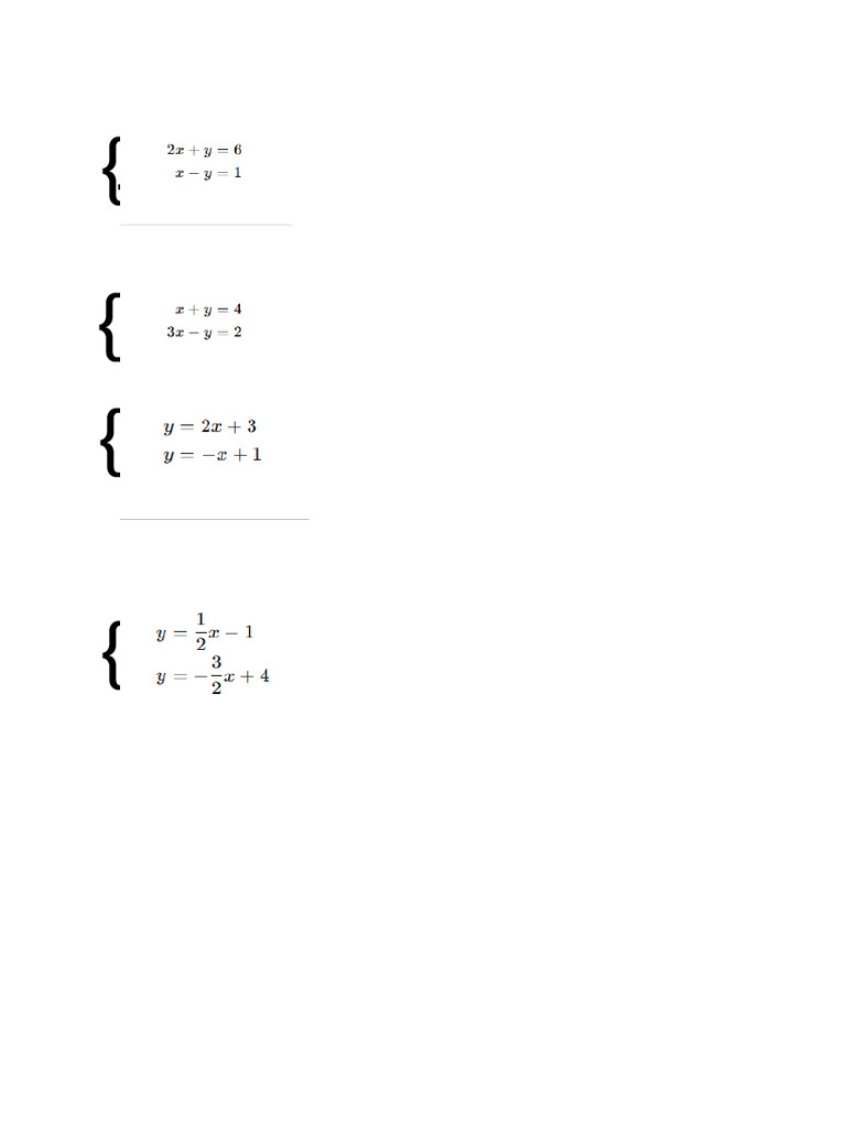 Decimo Egb - Sistema de Ecuaciones 2x2 - Metodo Grafico | PDF