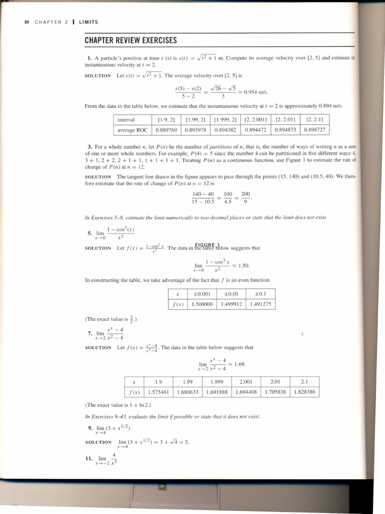 Rogawski Book Review Problem Solutions | PDF