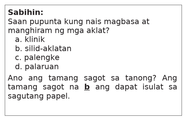 Phil IRI Model Chart Filipino | PDF