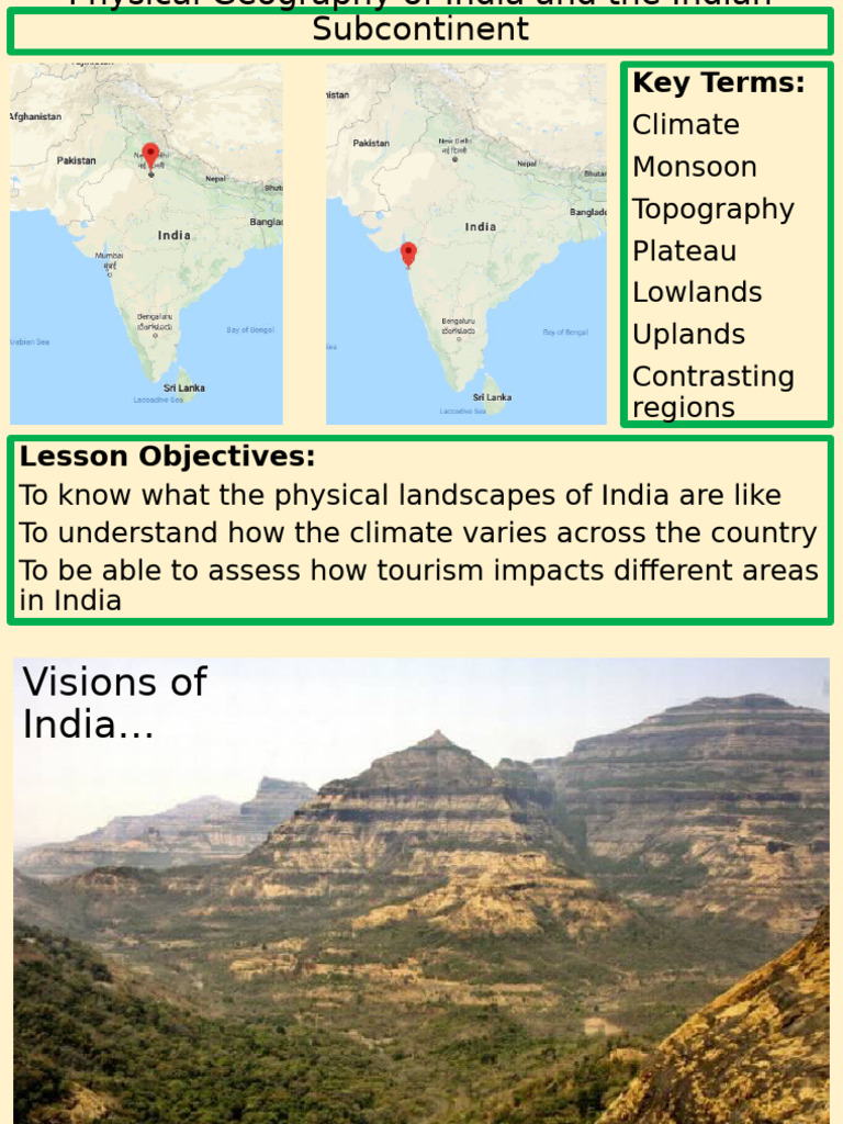 Physical Landscapes of India | PDF | Monsoon | Physical Geography