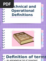 Technical vs. Operational Definitions | PDF | Art