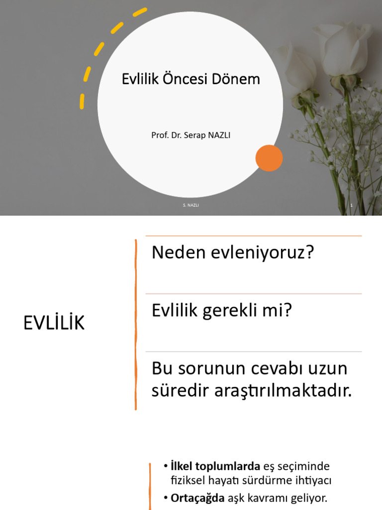 Sunu-11 Evlilik Ã ncesi DÃ¶nem | PDF